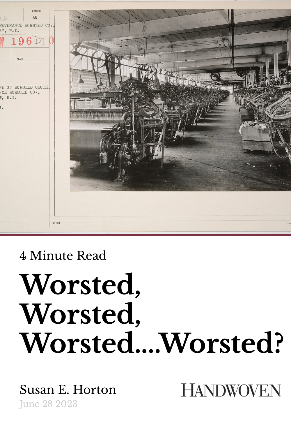 Worsted, Worsted, Worsted....Worsted? | Handwoven