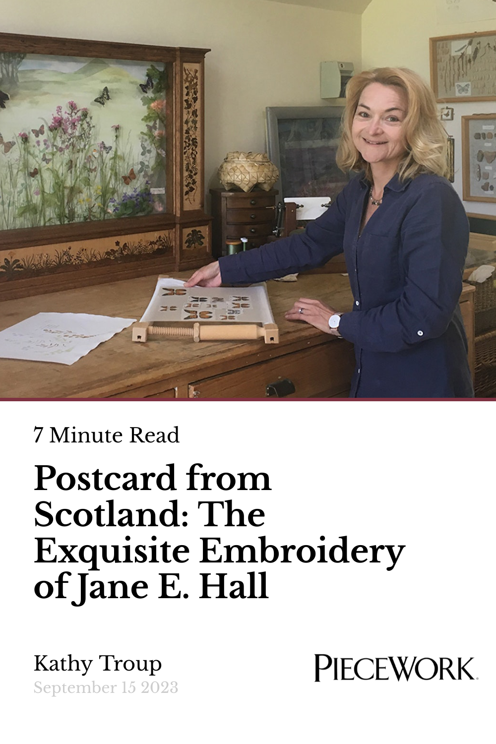 Postcard from Scotland: The Exquisite Embroidery of Jane E. Hall ...