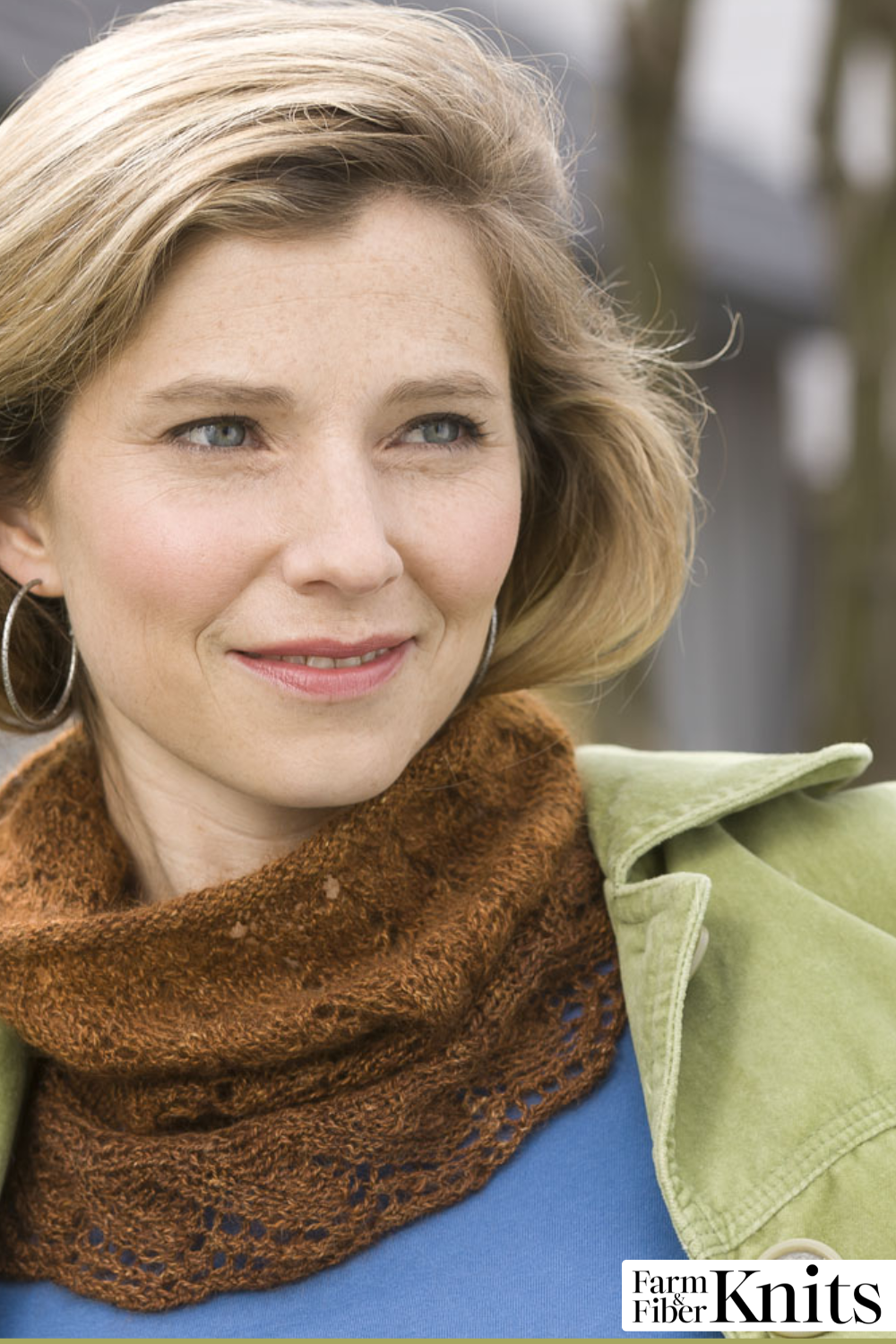 Knit a Lacy Copper Cowl | Farm & Fiber Knits