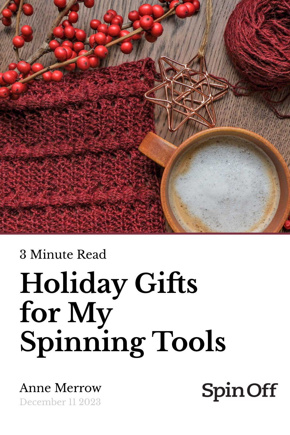Holiday Gifts for My Spinning Tools | Spin Off