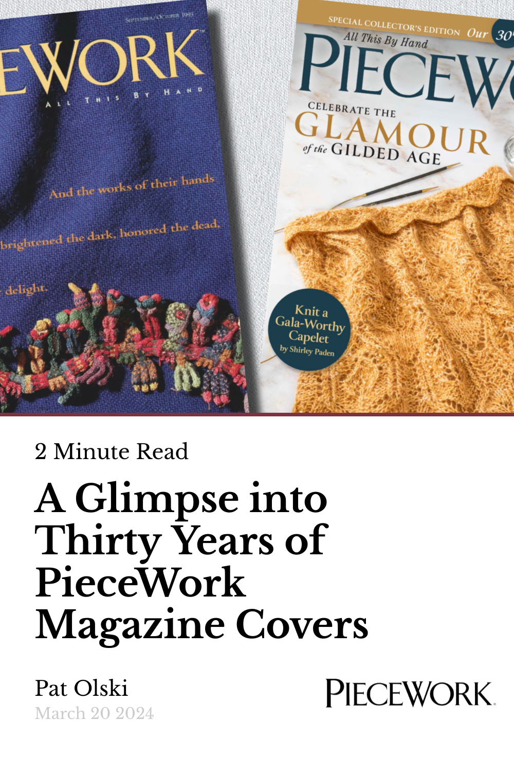 A Glimpse into Thirty Years of PieceWork Magazine Covers | PieceWork