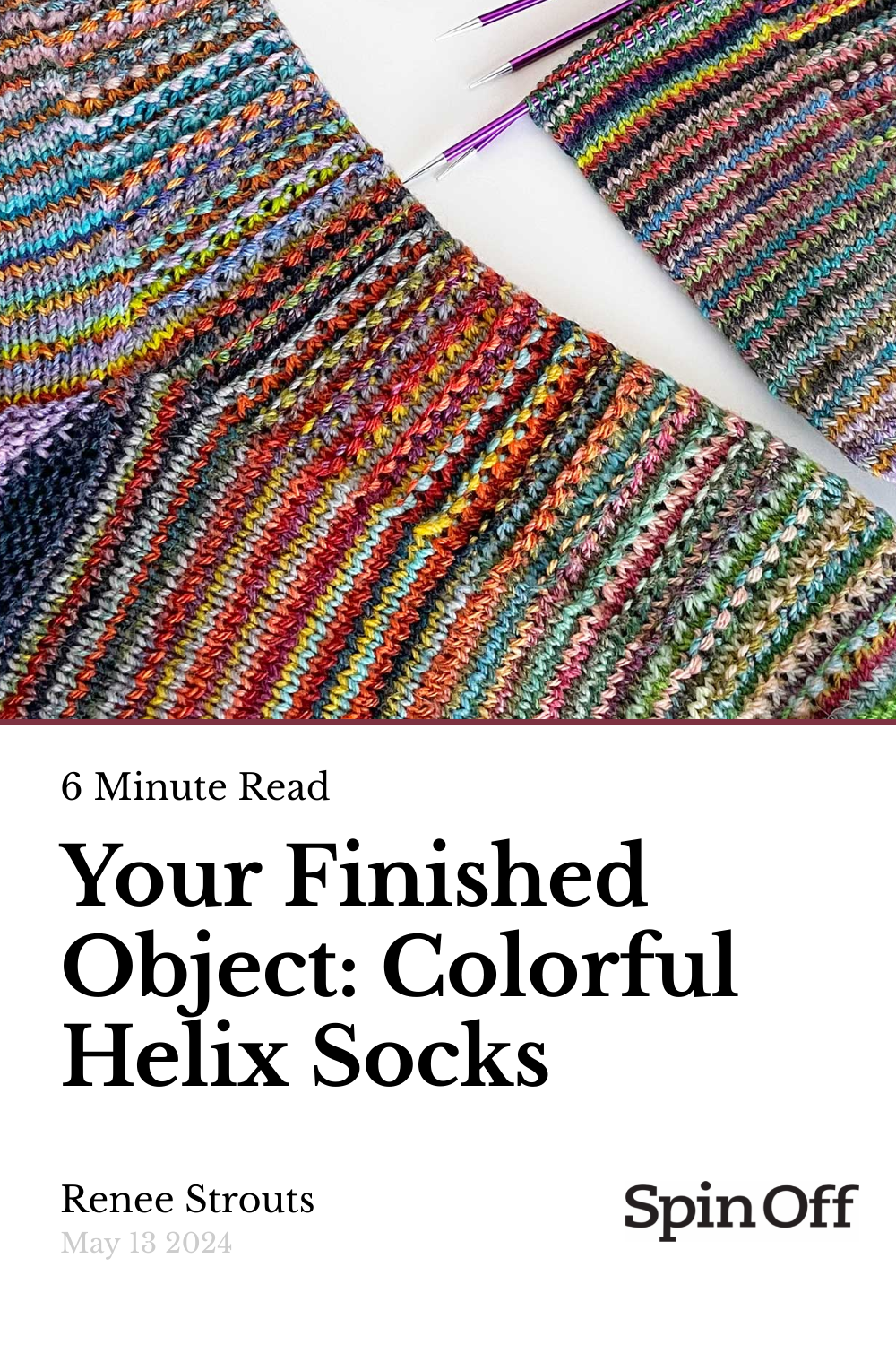 Your Finished Object: Colorful Helix Socks | Spin Off