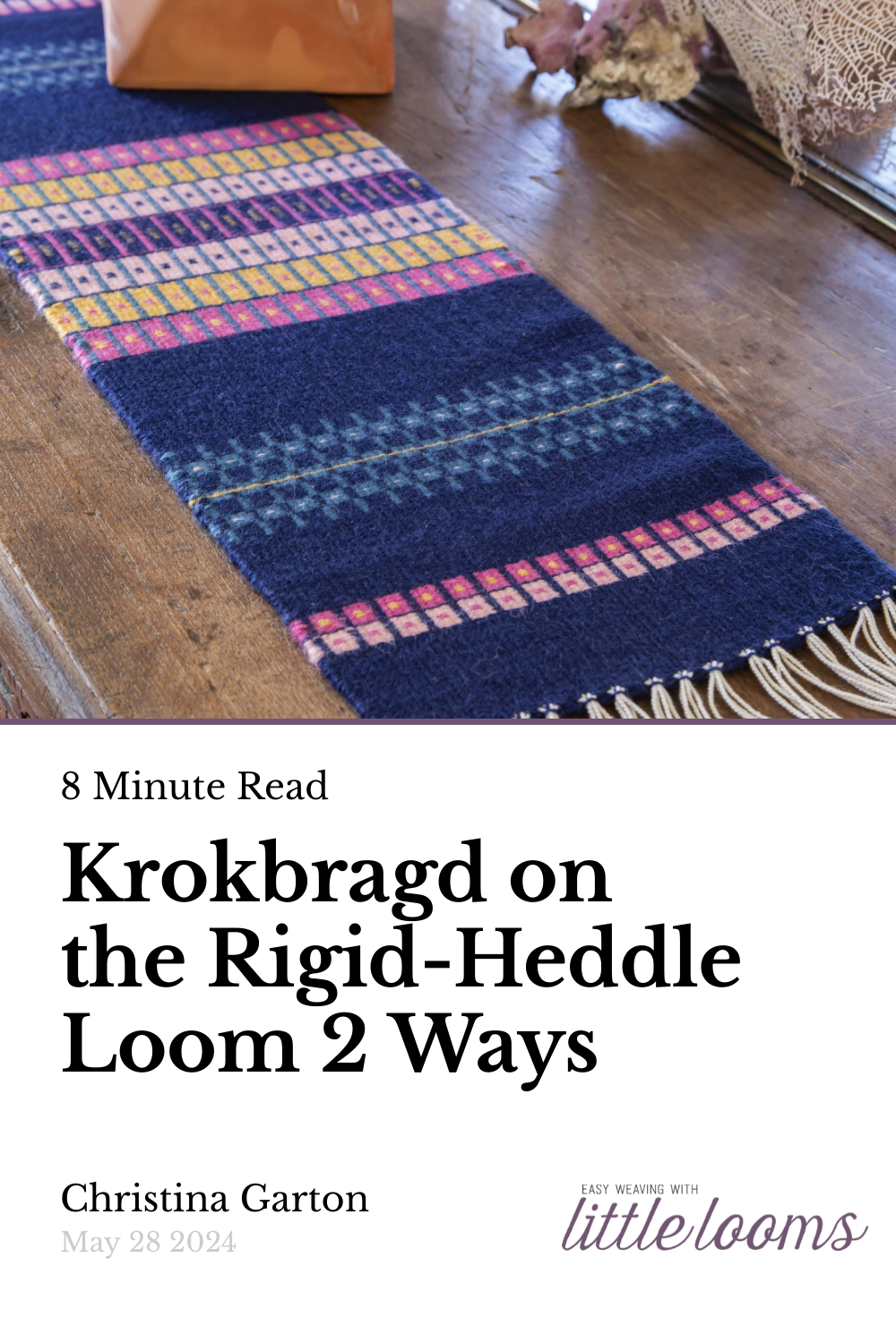 Krokbragd on the Rigid-Heddle Loom 2 Ways | Little Looms