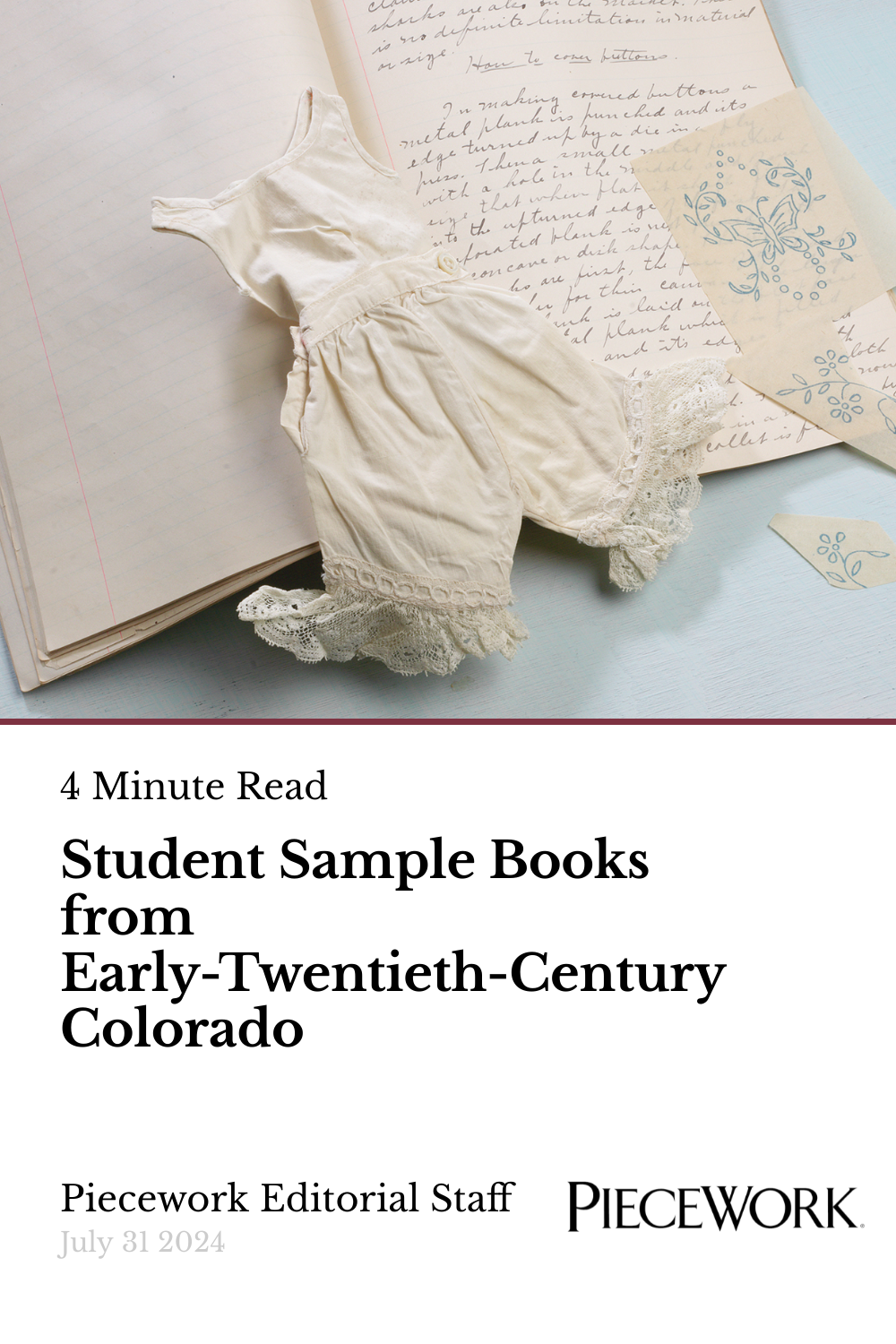 Student Sample Books from Early-Twentieth-Century Colorado | PieceWork