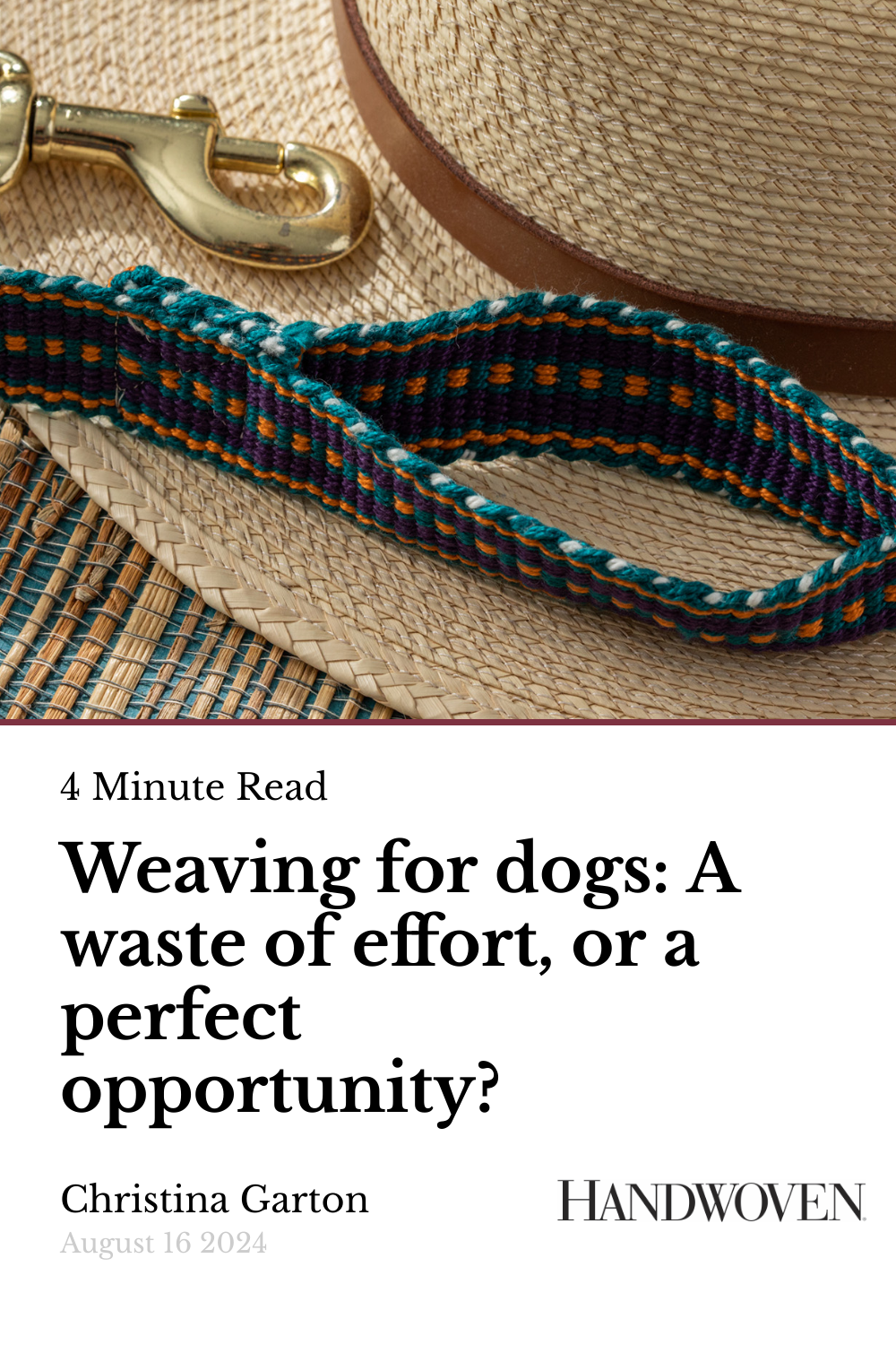 Weaving for Dogs: A Waste of Effort, or a Perfect Opportunity? | Handwoven