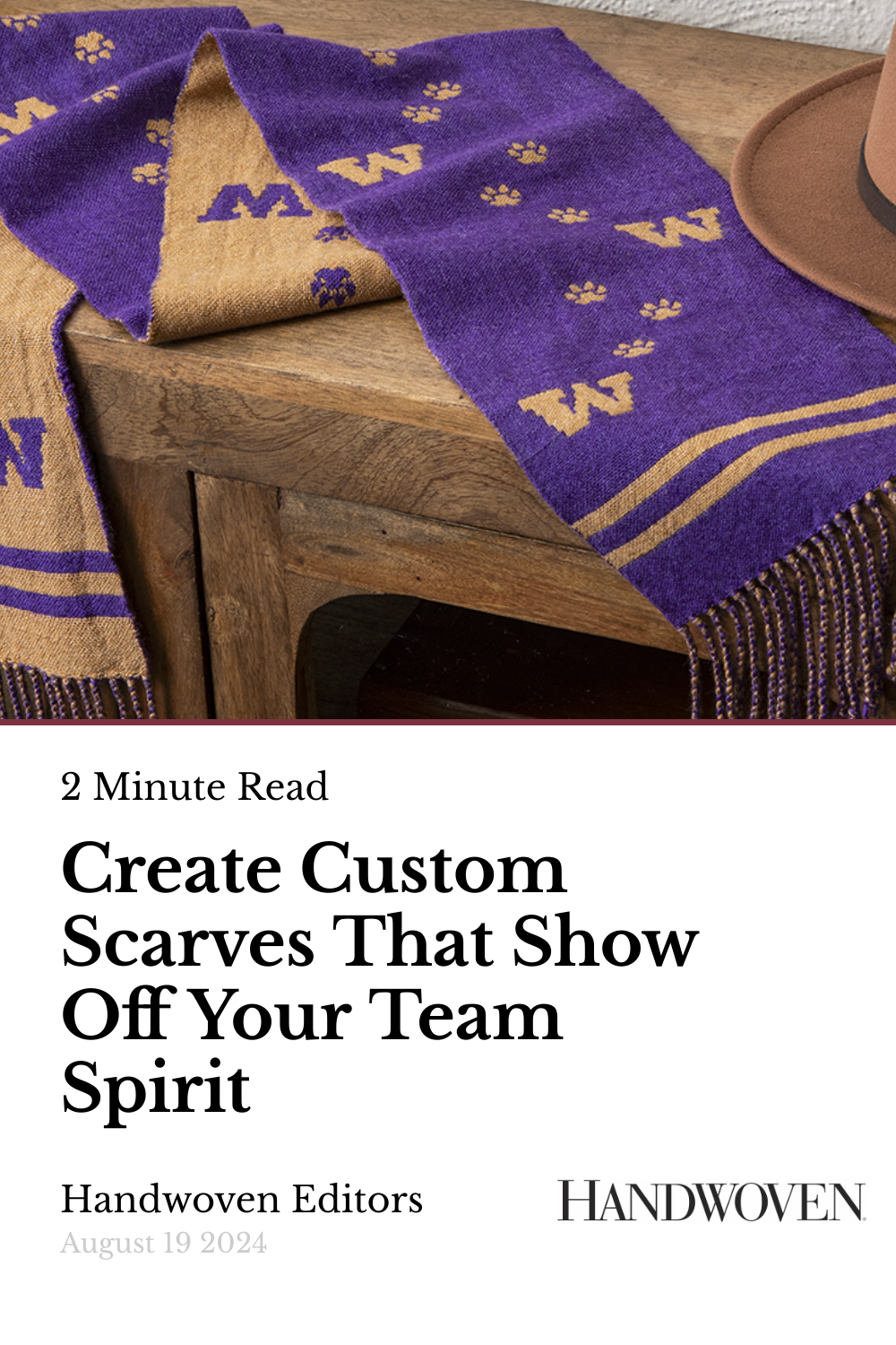 Create Custom Scarves That Show Off Your Team Spirit | Handwoven