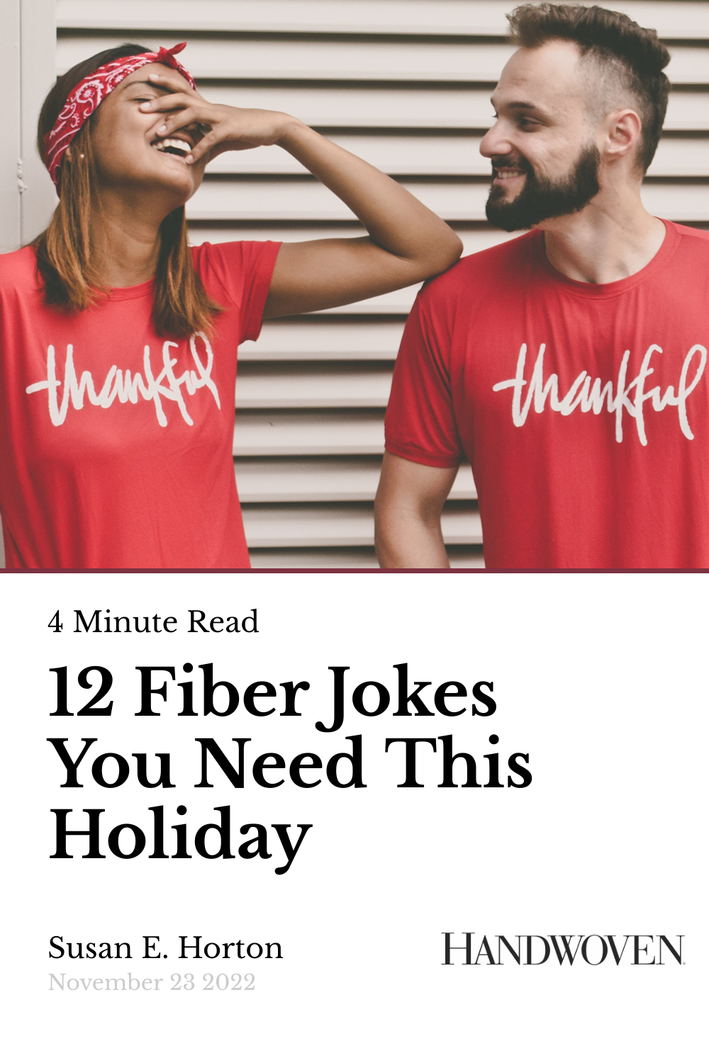 12 Fiber Jokes You Need This Holiday | Handwoven