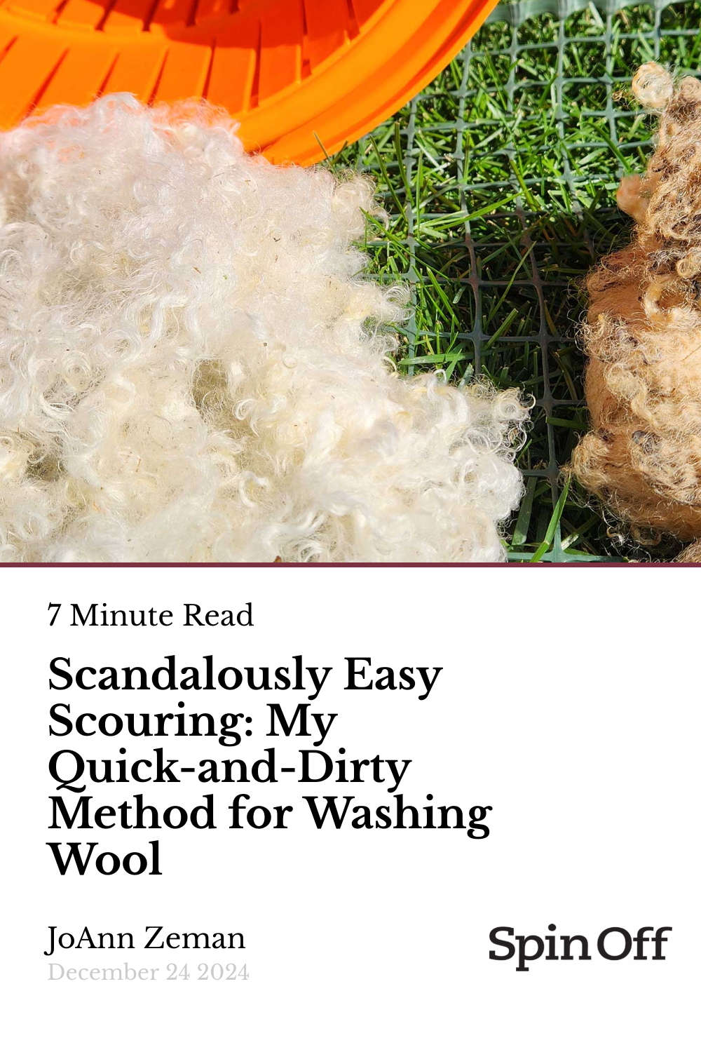 Scandalously Easy Scouring: My Quick-and-Dirty Method for Washing Wool | Spin Off
