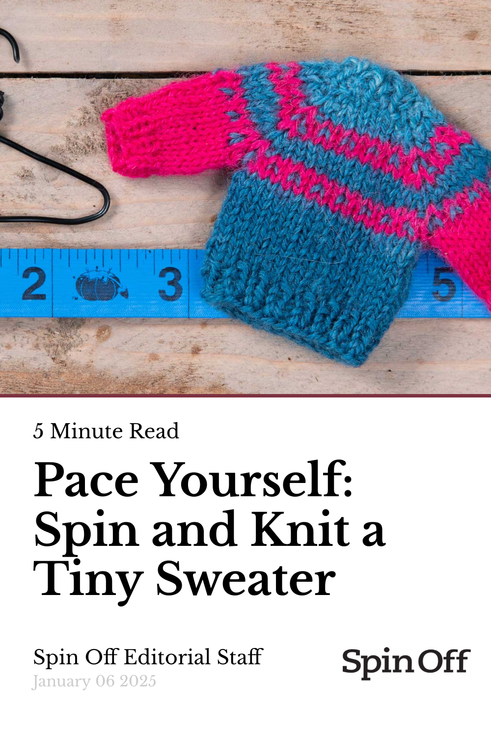 Pace Yourself: Spin and Knit a Tiny Sweater | Spin Off