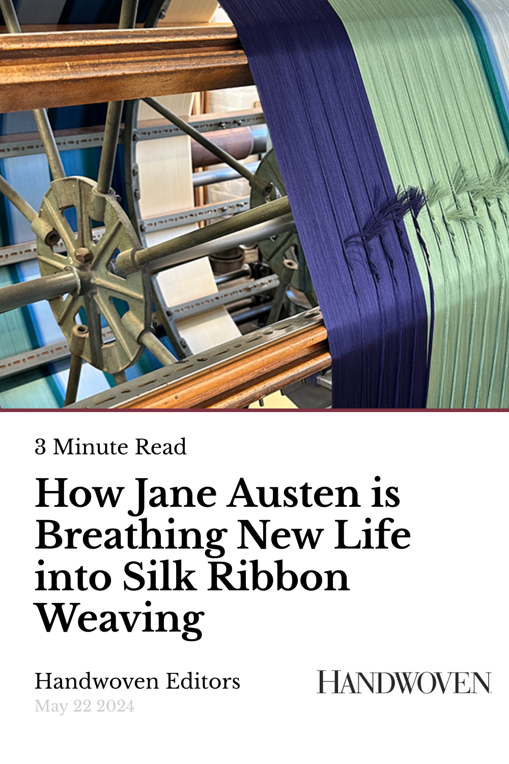 How Jane Austen is Breathing New Life into Silk Ribbon Weaving | Handwoven