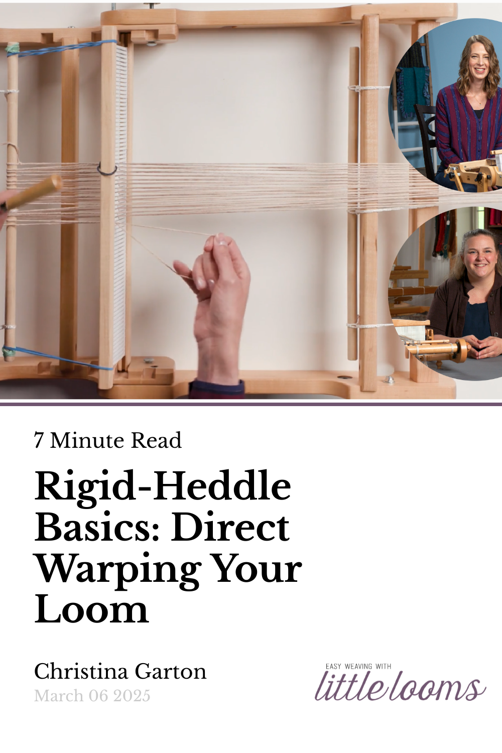Rigid-Heddle Basics: Direct Warping Your Loom | Little Looms