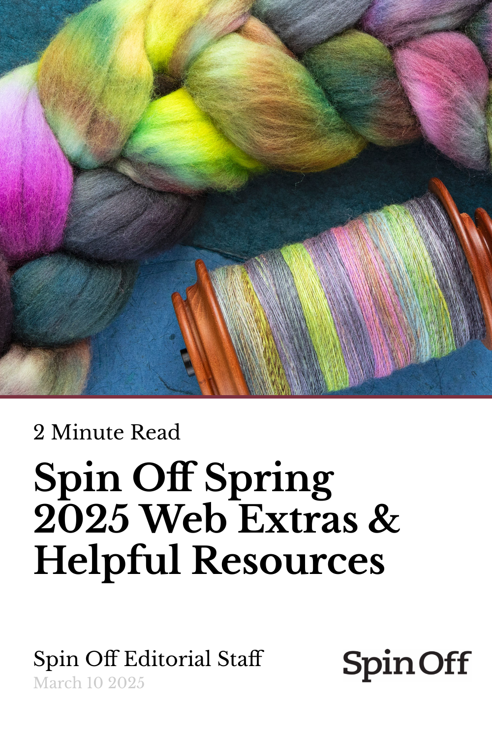 Spin Off Spring 2025 Web Extras & Helpful Resources | Spin Off