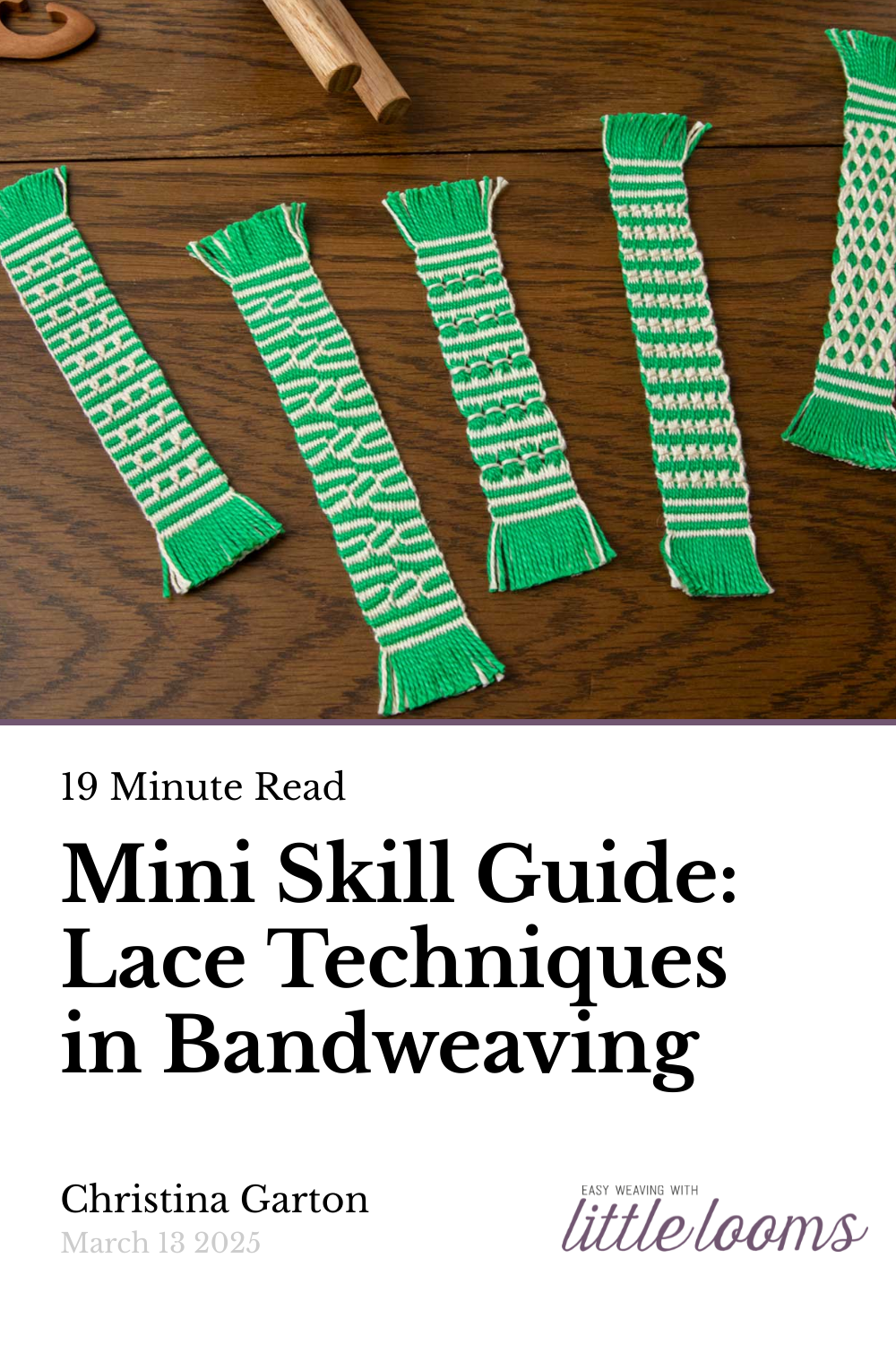 Mini Skill Guide: Lace Techniques in Bandweaving | Little Looms