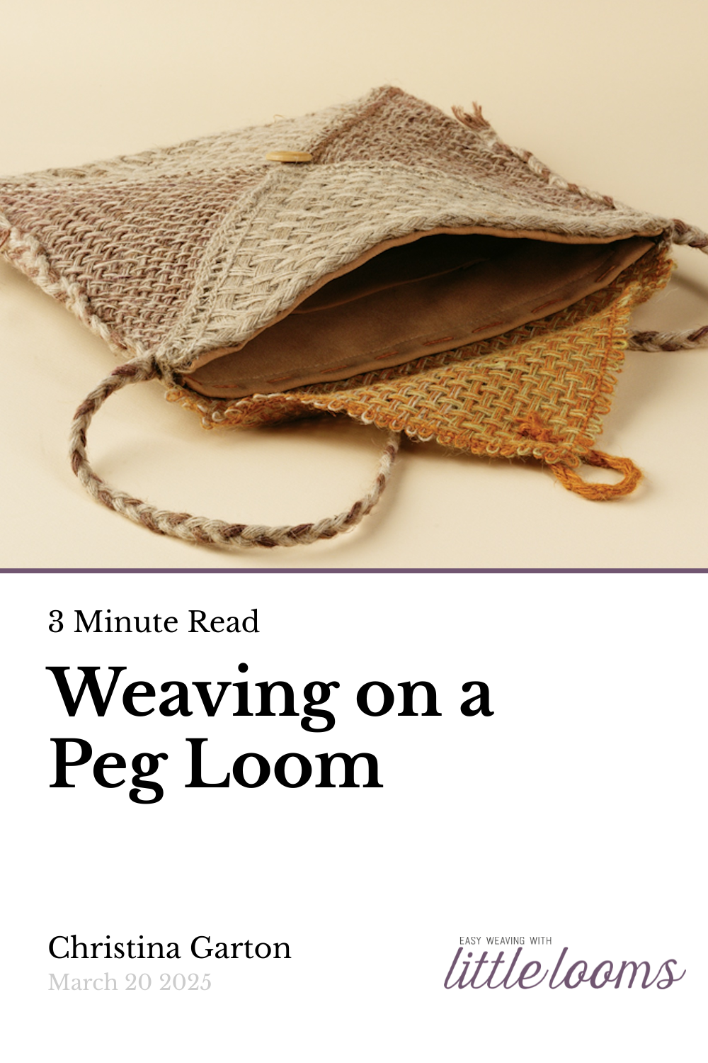 Weaving on a Peg Loom | Little Looms