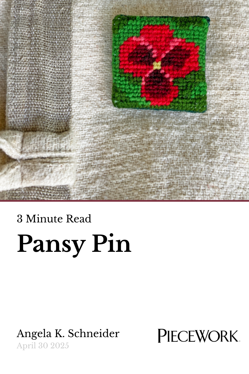 Pansy Pin | PieceWork