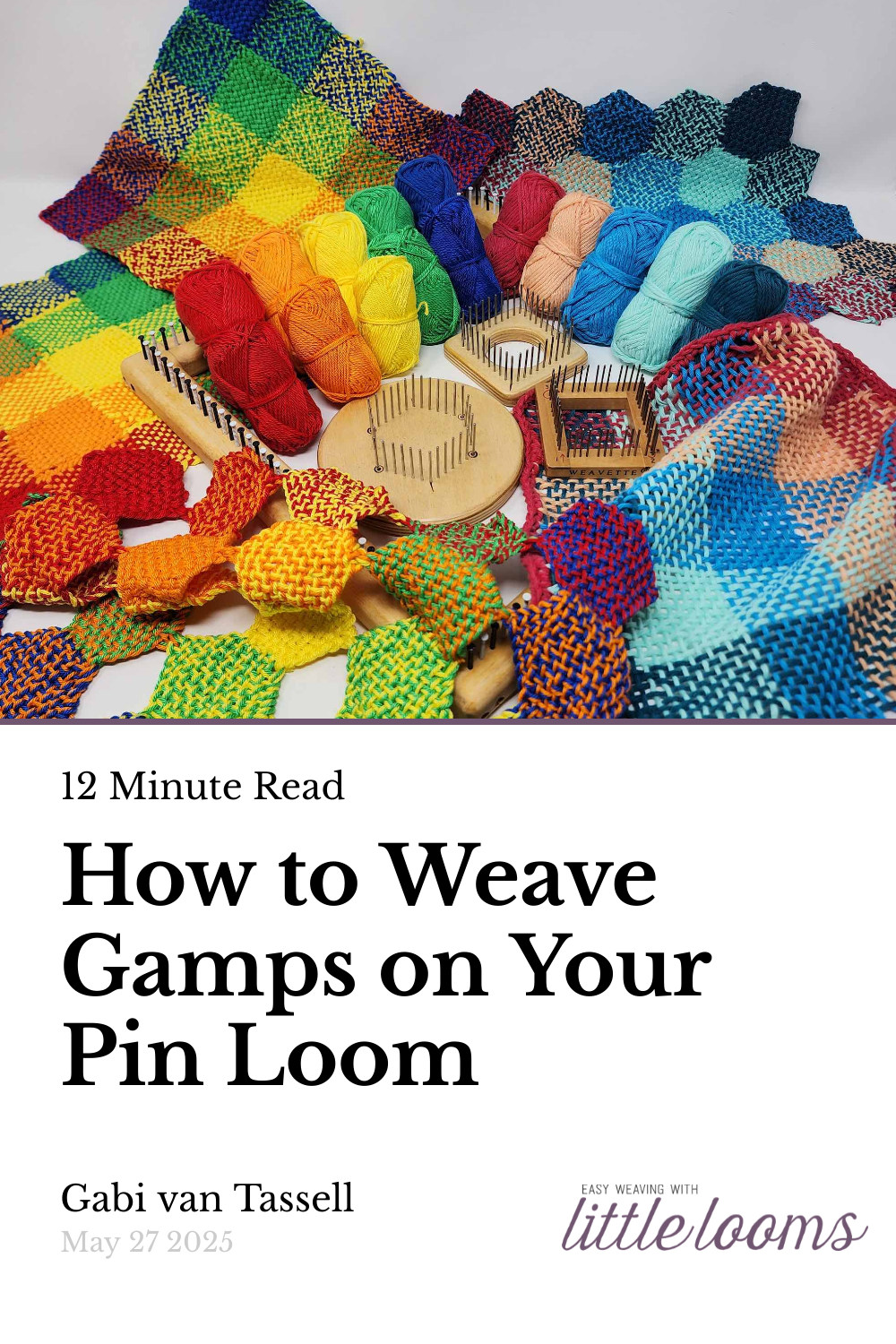 How to Weave Gamps on Your Pin Loom | Little Looms