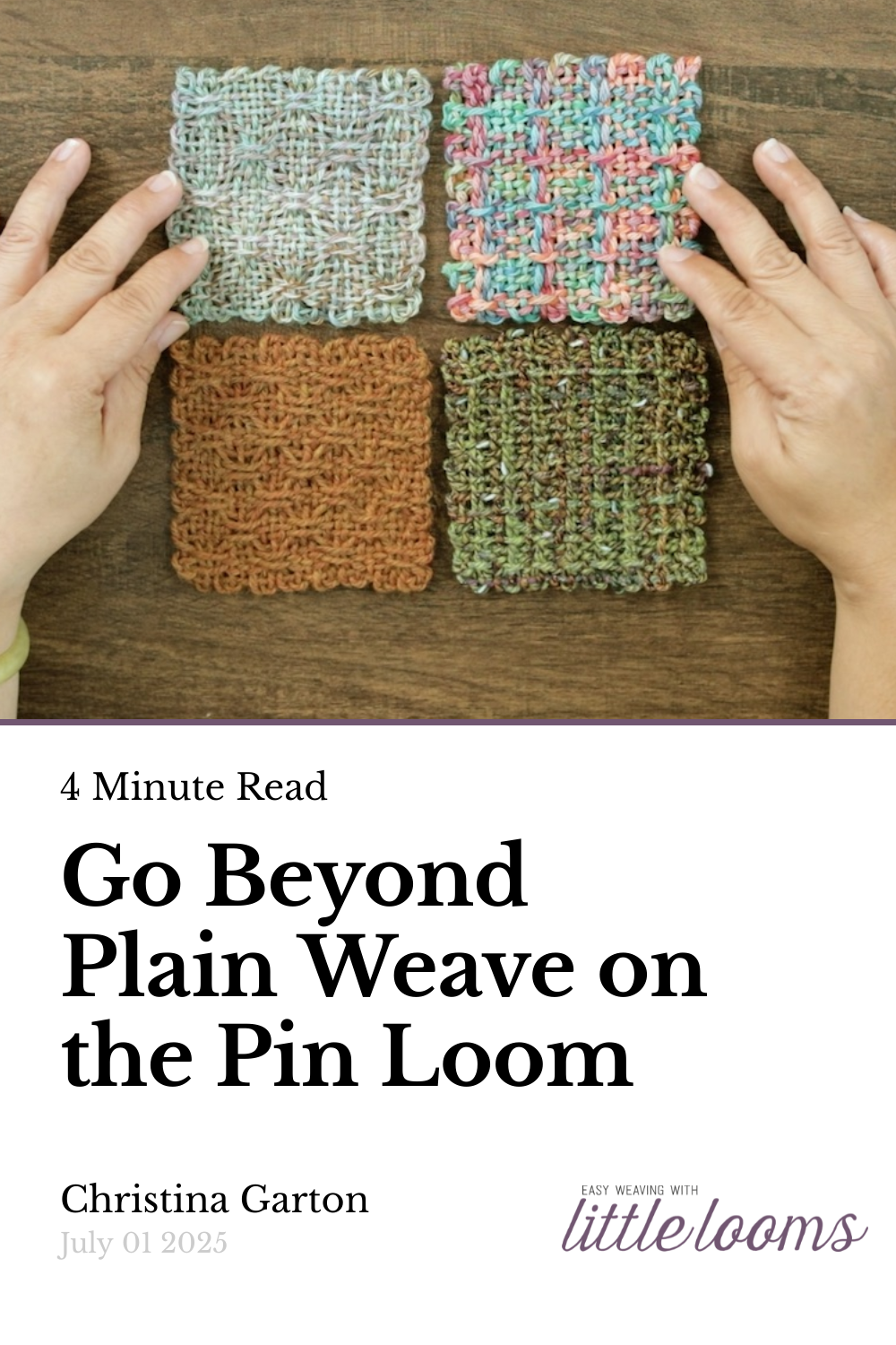 Go Beyond Plain Weave on the Pin Loom | Little Looms