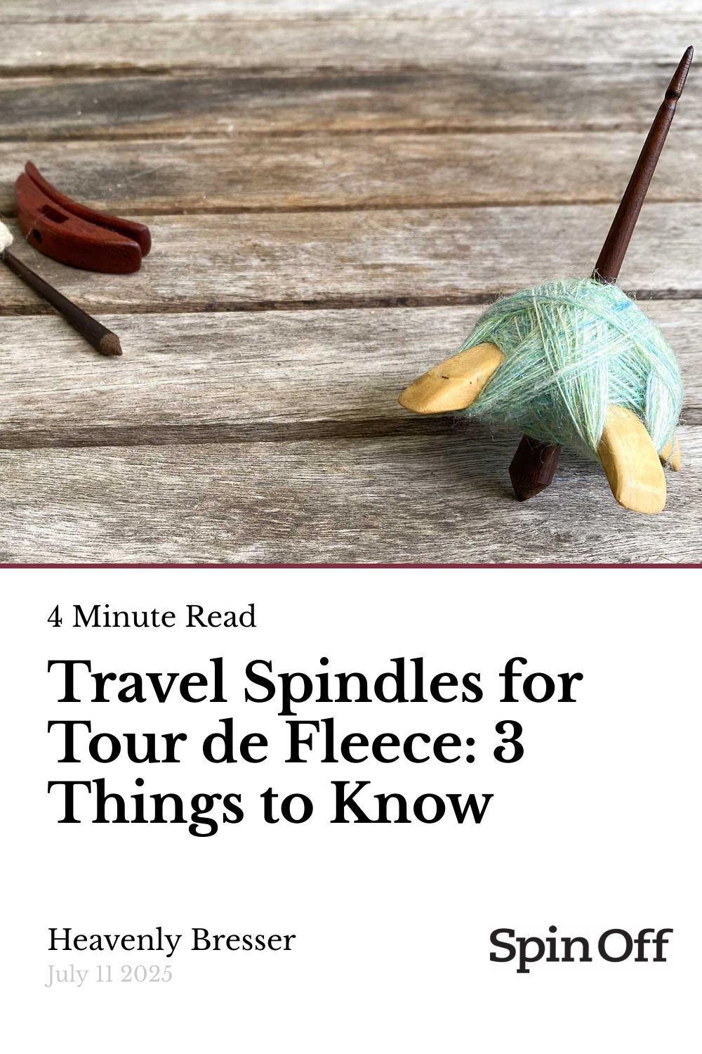 Travel Spindles for Tour de Fleece: 3 Things to Know | Spin Off