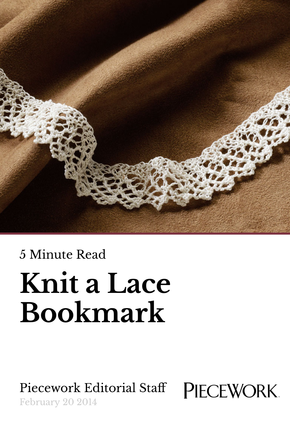 Knit a Lace Bookmark | PieceWork