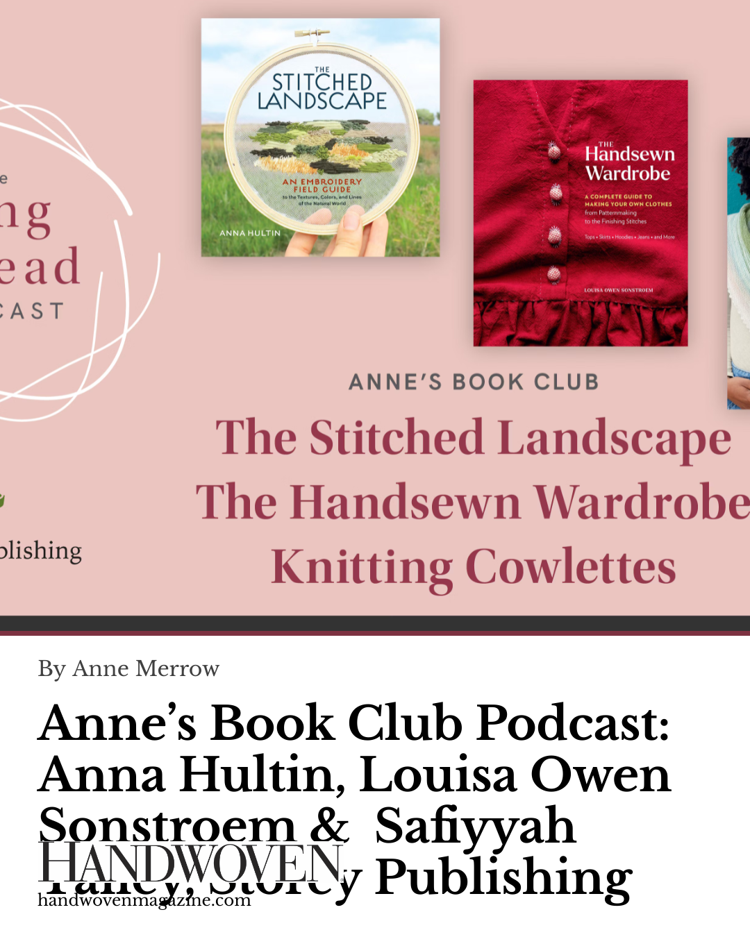 Anne’s Book Club Podcast: Anna Hultin, Louisa Owen Sonstroem & Safiyyah ...