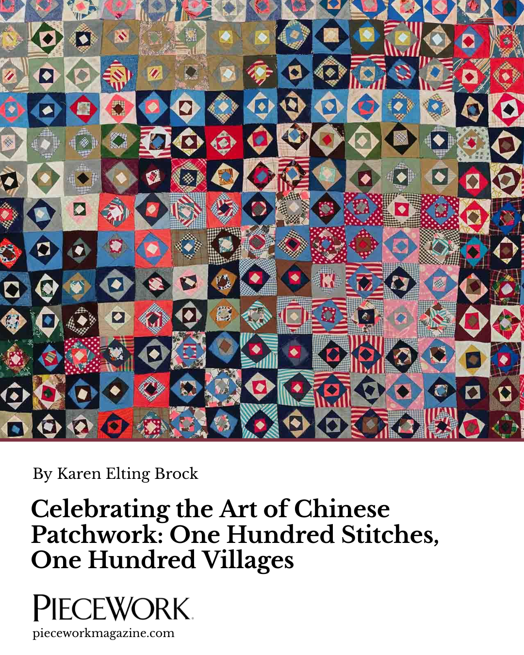 Celebrating the Art of Chinese Patchwork: One Hundred Stitches, One ...