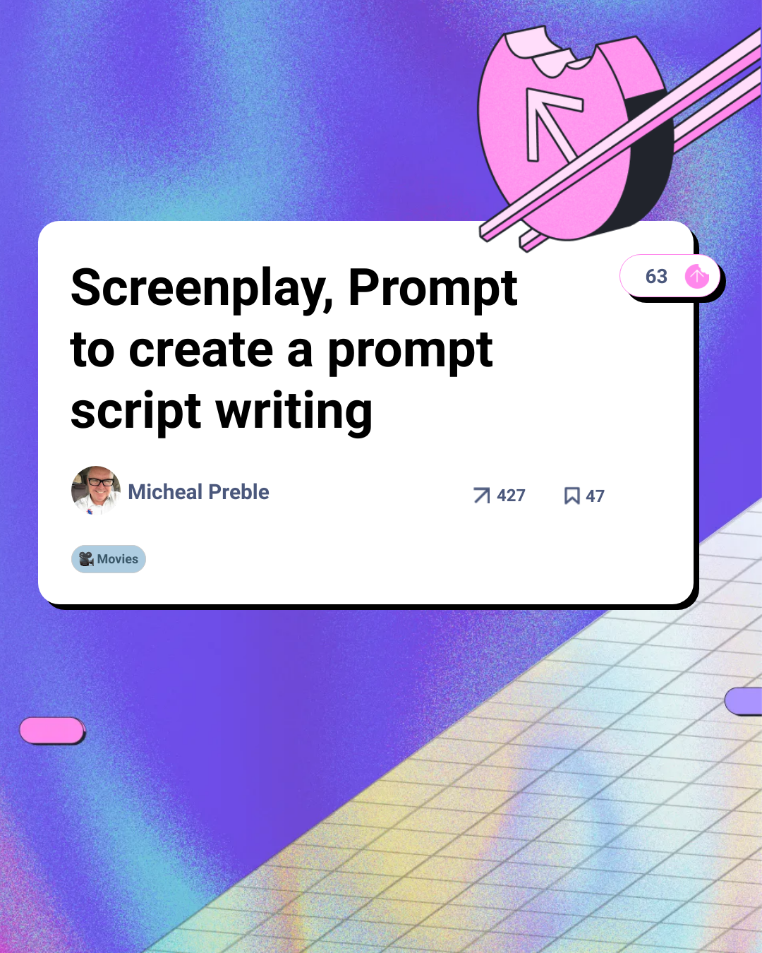 Screenplay, Prompt to create a prompt script writing | Snack Prompt