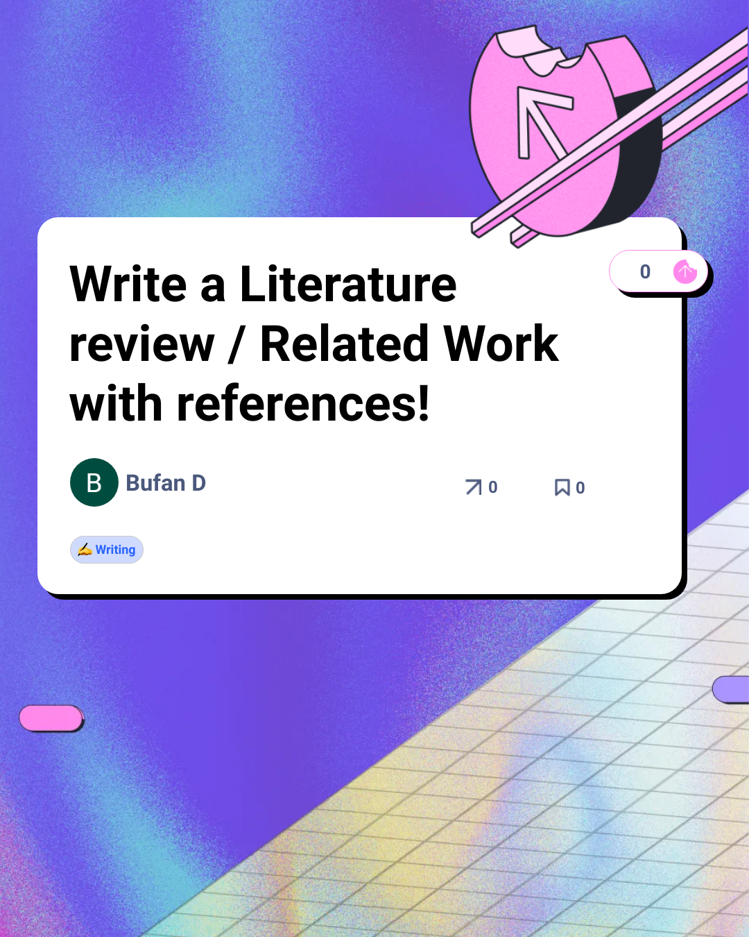 Write a Literature review / Related Work with references! | Snack Prompt