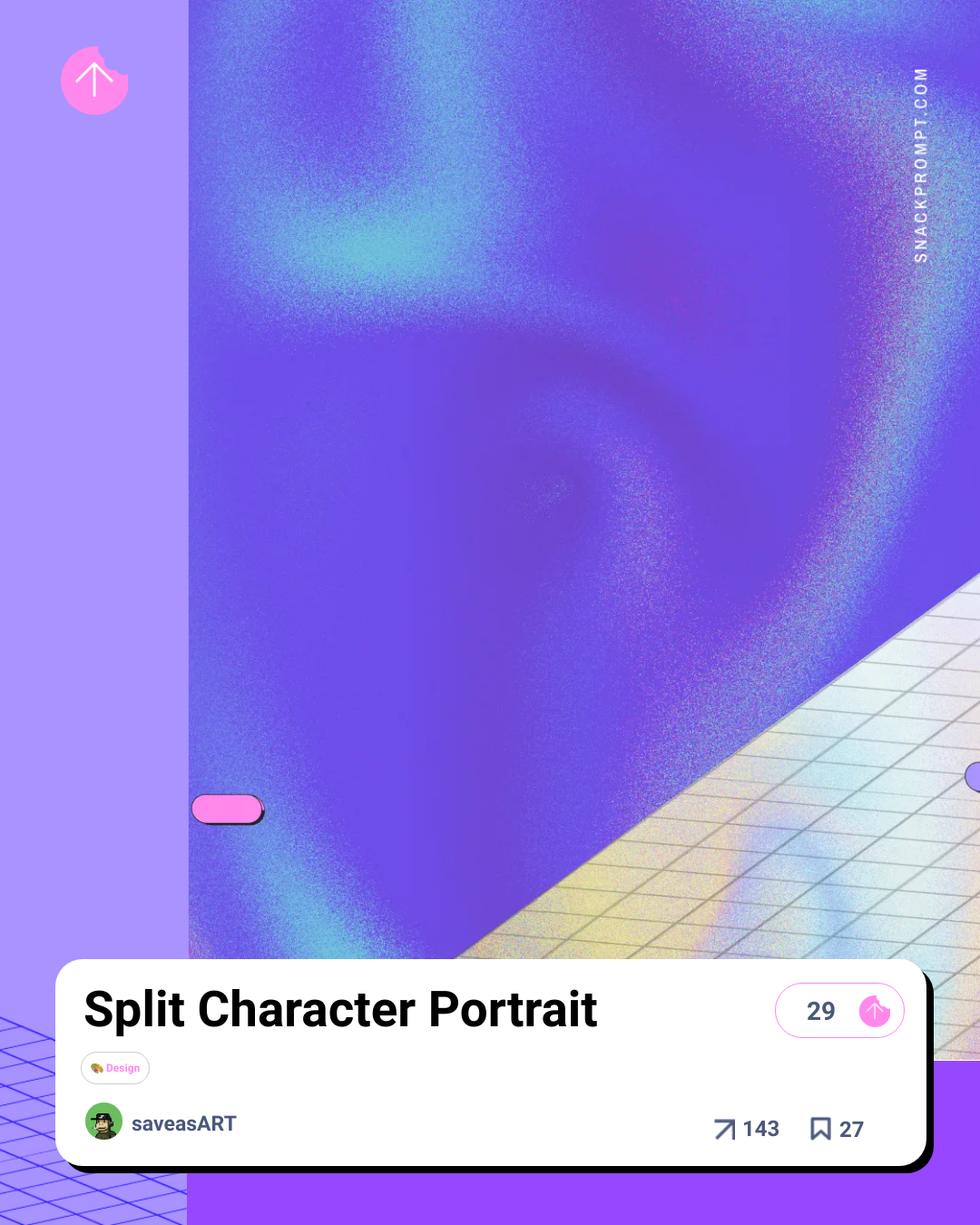 Split Character Portrait | Snack Prompt