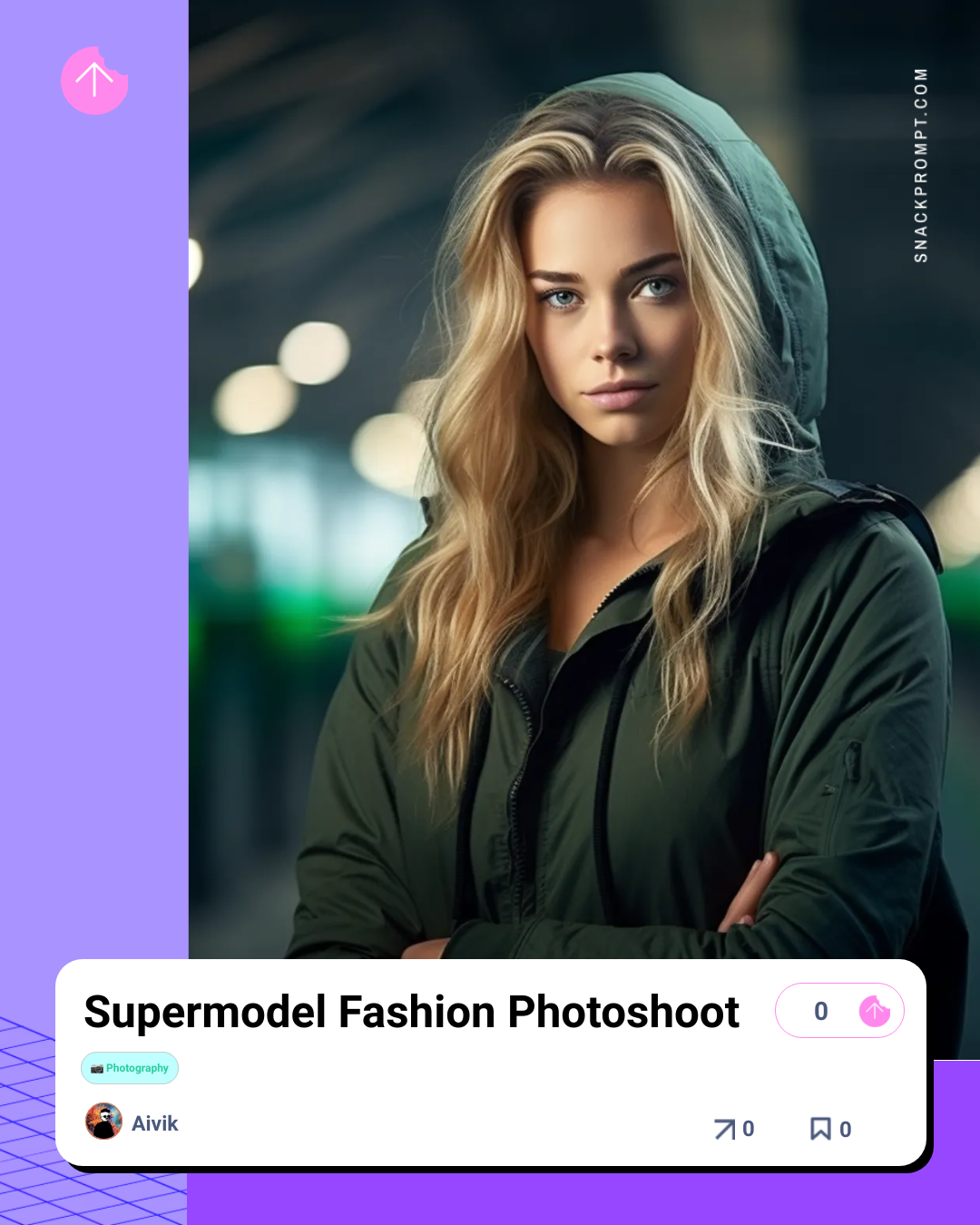 Supermodel Fashion Photoshoot | Snack Prompt