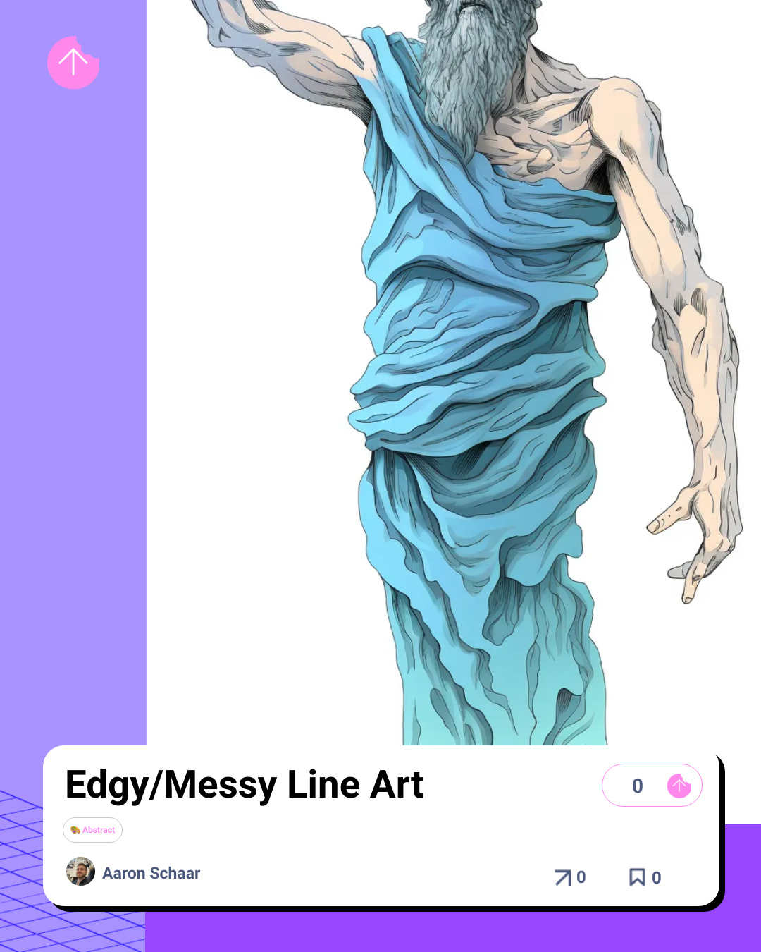 Edgy/Messy Line Art | Snack Prompt