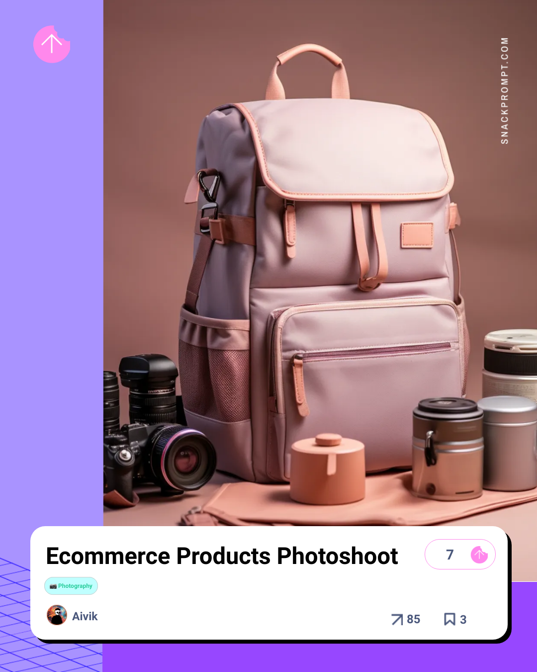 Ecommerce Products Photoshoot | Snack Prompt