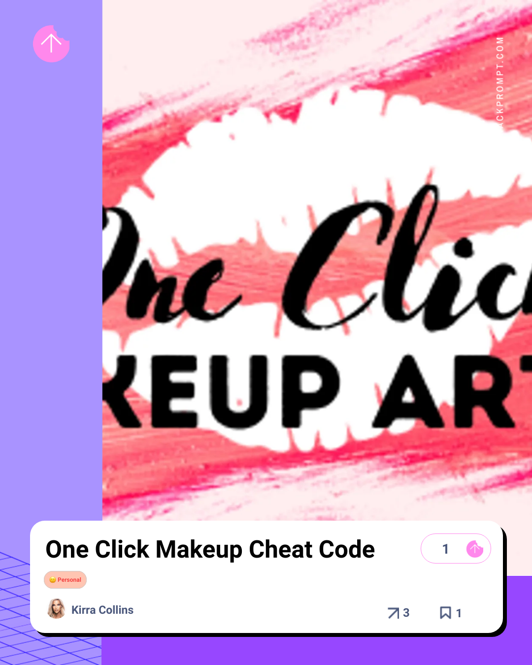 One Click Makeup Cheat Code | Snack Prompt