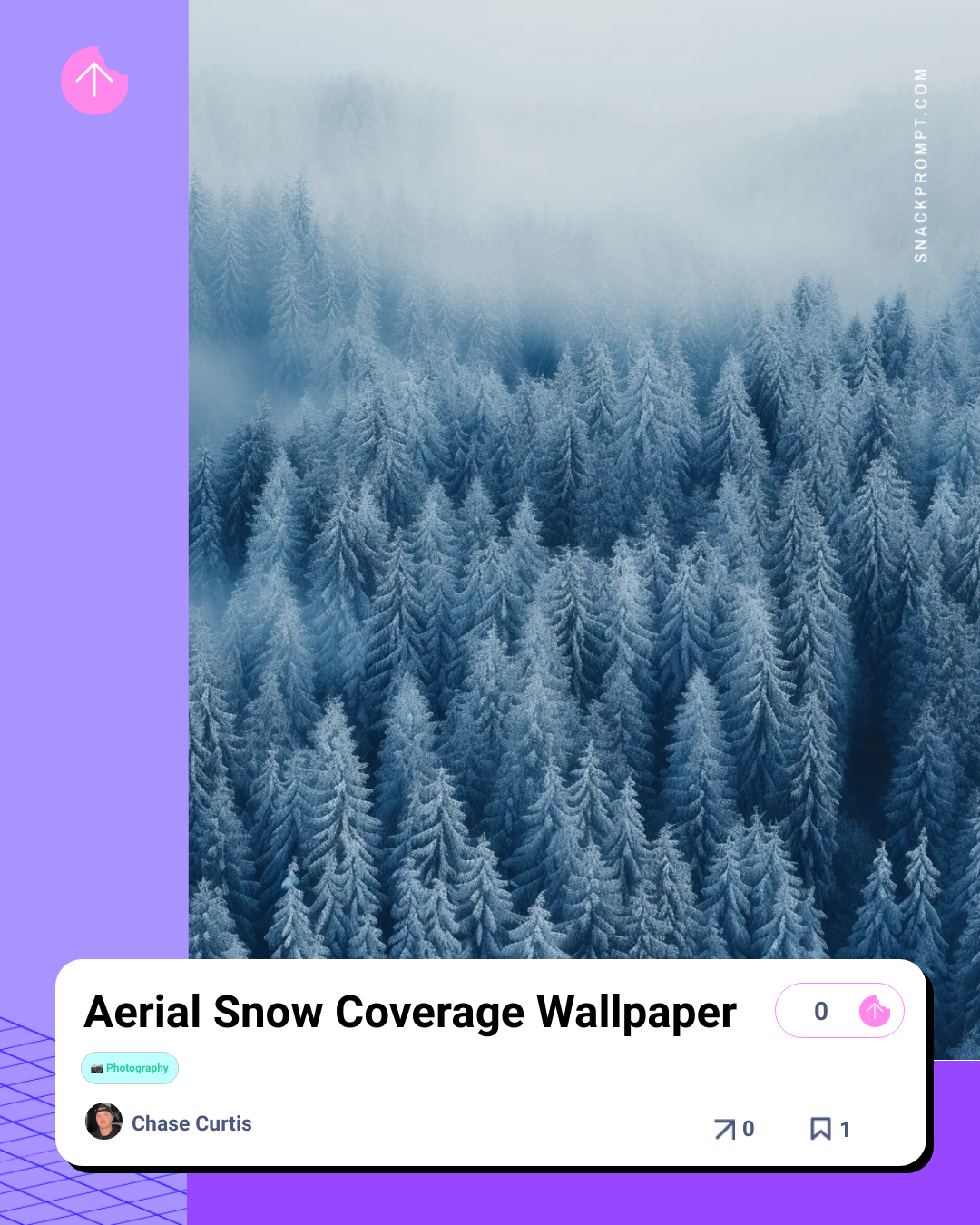 Aerial Snow Coverage Wallpaper | Snack Prompt