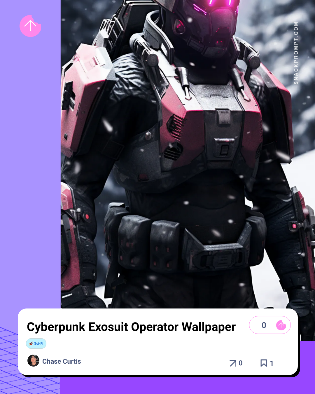 Cyberpunk Exosuit Operator Wallpaper | Snack Prompt