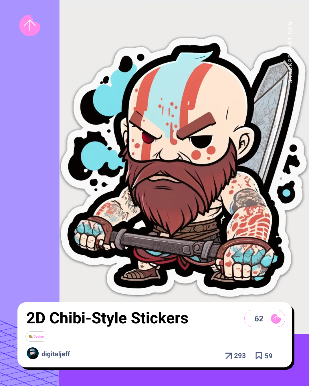 2D Chibi-Style Stickers | Snack Prompt