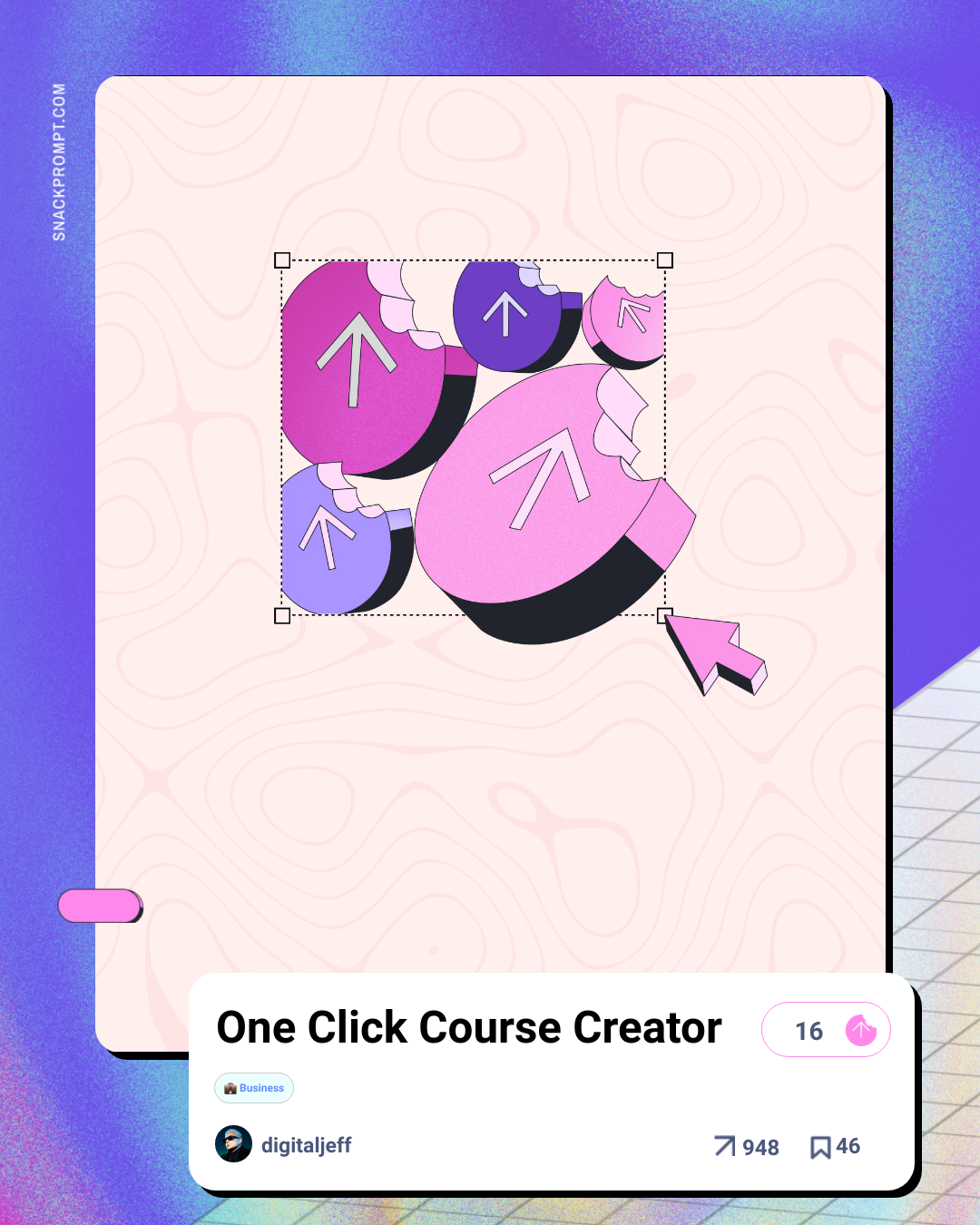 One Click Course Creator | Snack Prompt