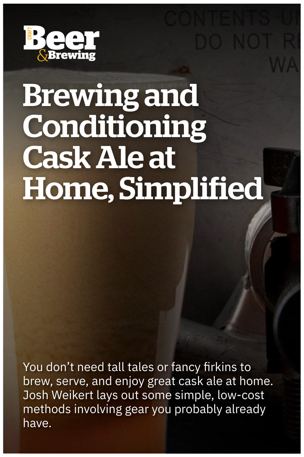 Brewing And Conditioning Cask Ale At Home Simplified Craft Beer
