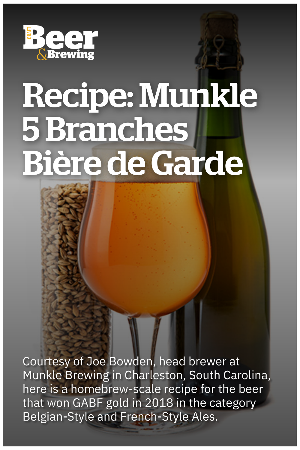 Recipe: Munkle 5 Branches Bière de Garde | Craft Beer & Brewing