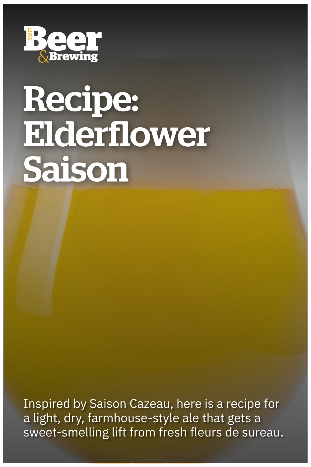 Recipe: Elderflower Saison | Craft Beer & Brewing