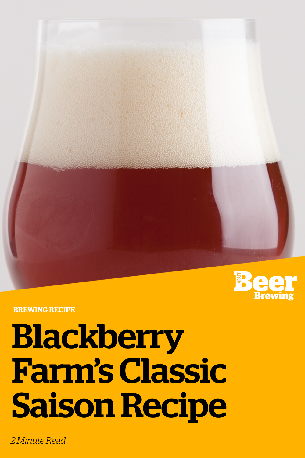 Blackberry Farm’s Classic Saison Recipe | Craft Beer & Brewing