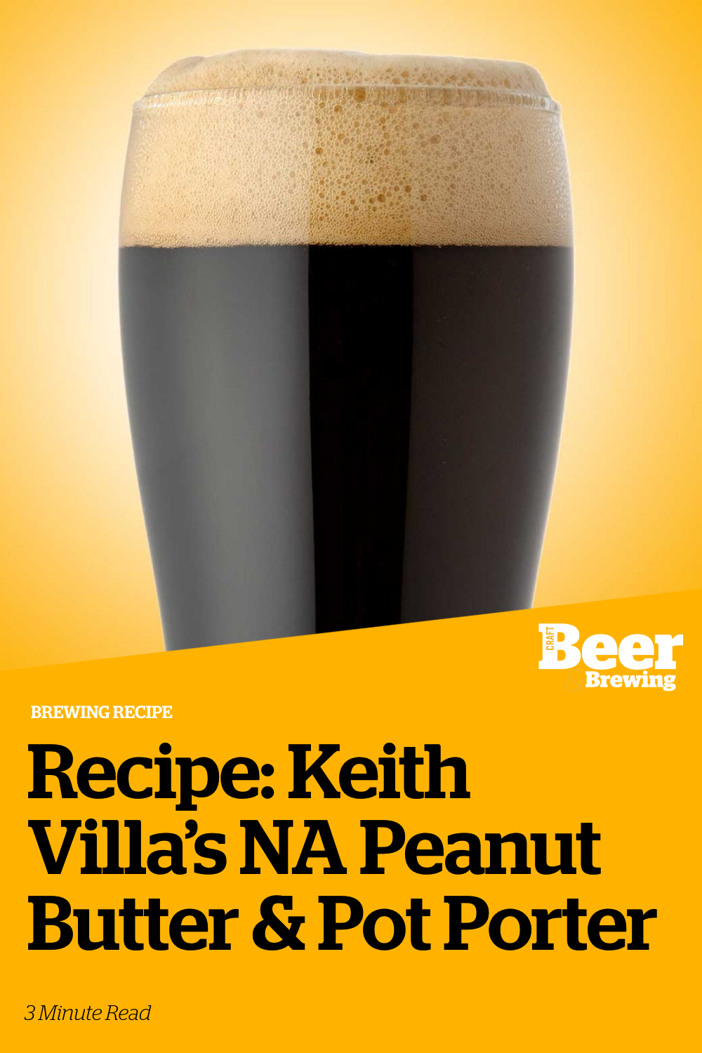 Recipe: Keith Villa’s NA Peanut Butter & Pot Porter | Craft Beer & Brewing