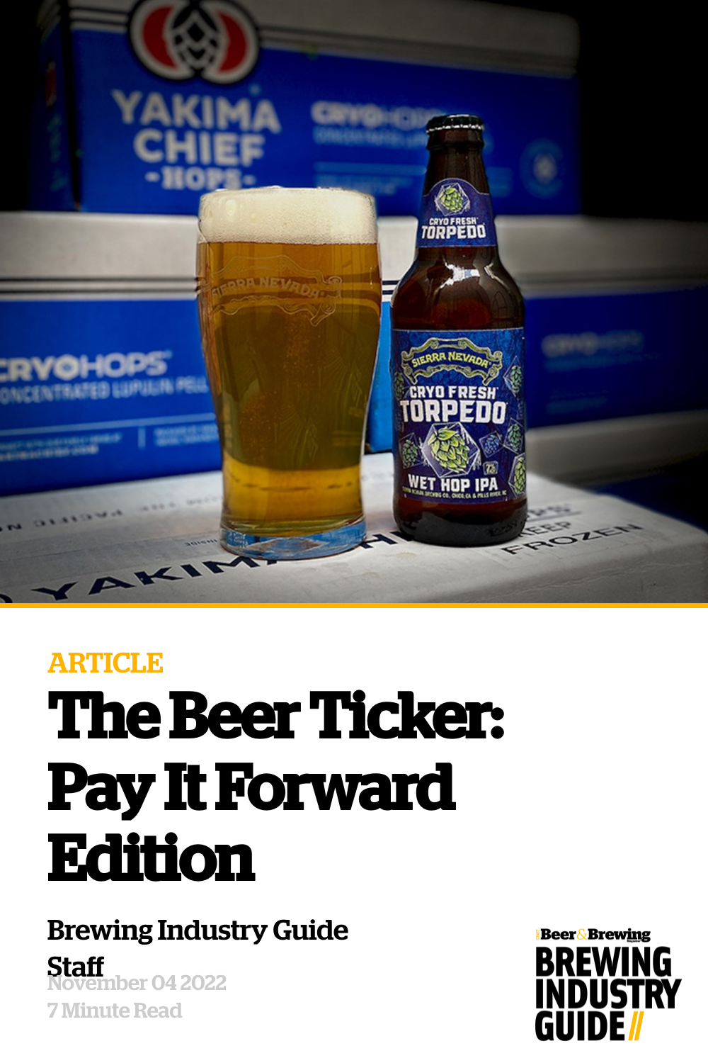 The Beer Ticker: Industry News & Notes, The Pay It Forward Edition ...
