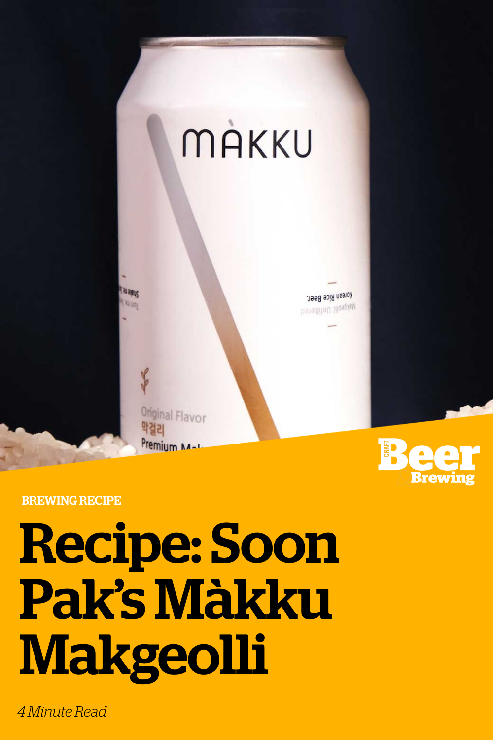 Recipe: Soon Pak’s Màkku Makgeolli | Craft Beer & Brewing