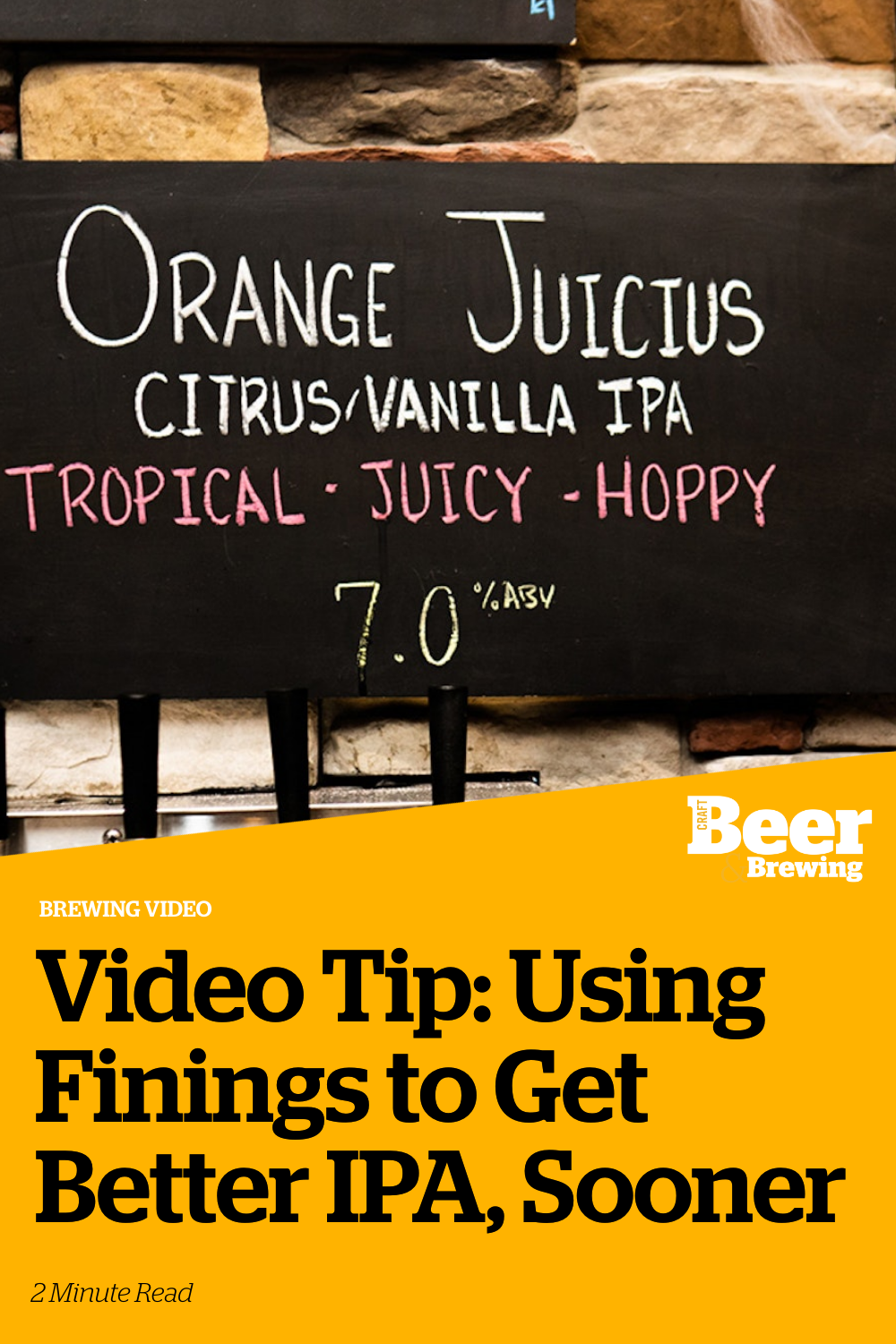 Video Tip: Using Finings to Get Better IPA, Sooner | Craft Beer & Brewing