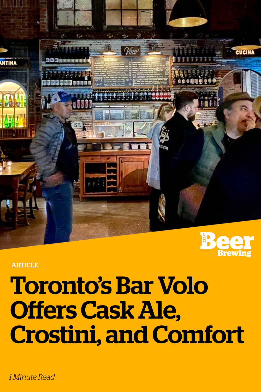 Toronto’s Bar Volo Offers Cask Ale, Crostini, and Comfort | Craft Beer ...