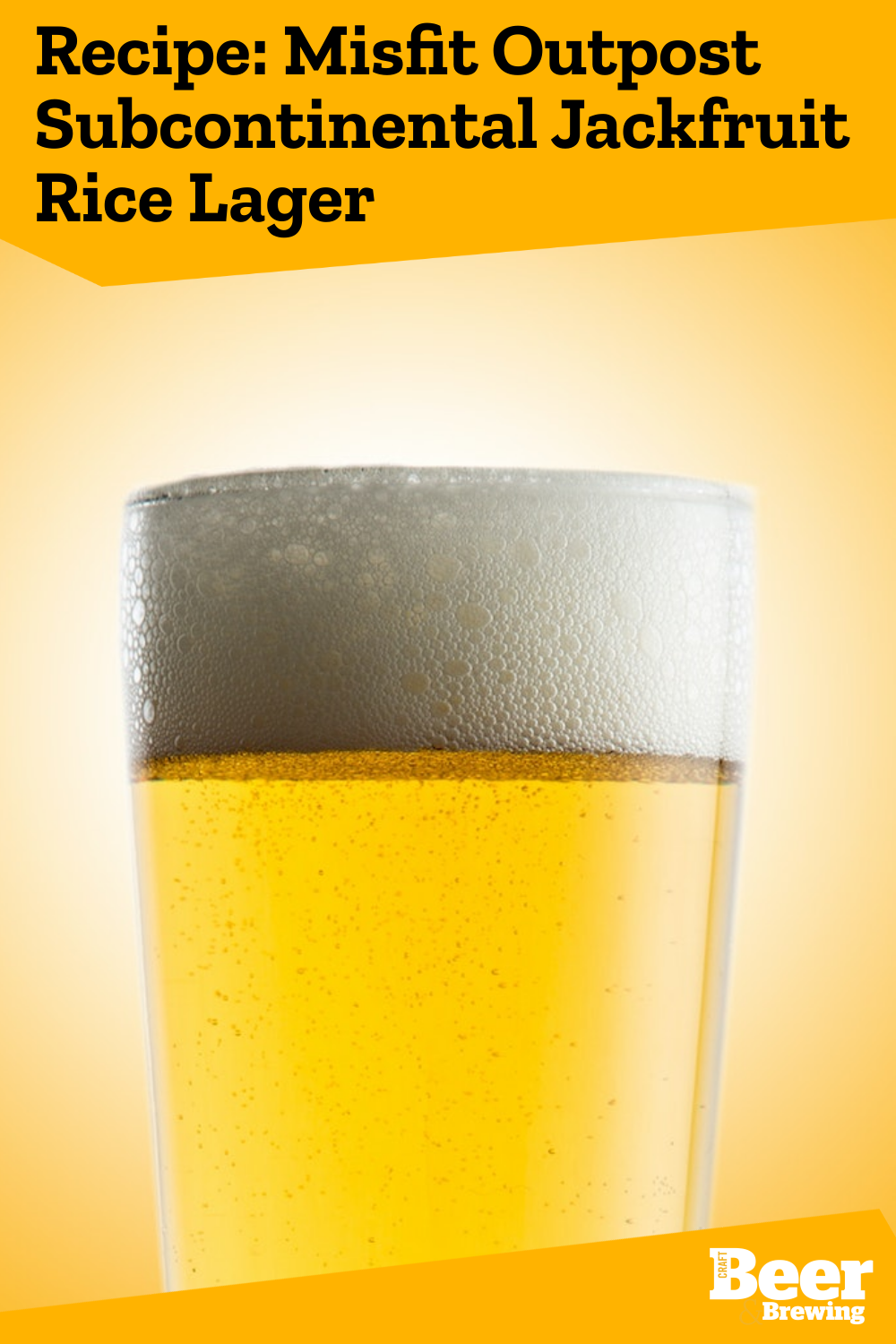 Recipe: Misfit Outpost Subcontinental Jackfruit Rice Lager | Craft Beer ...