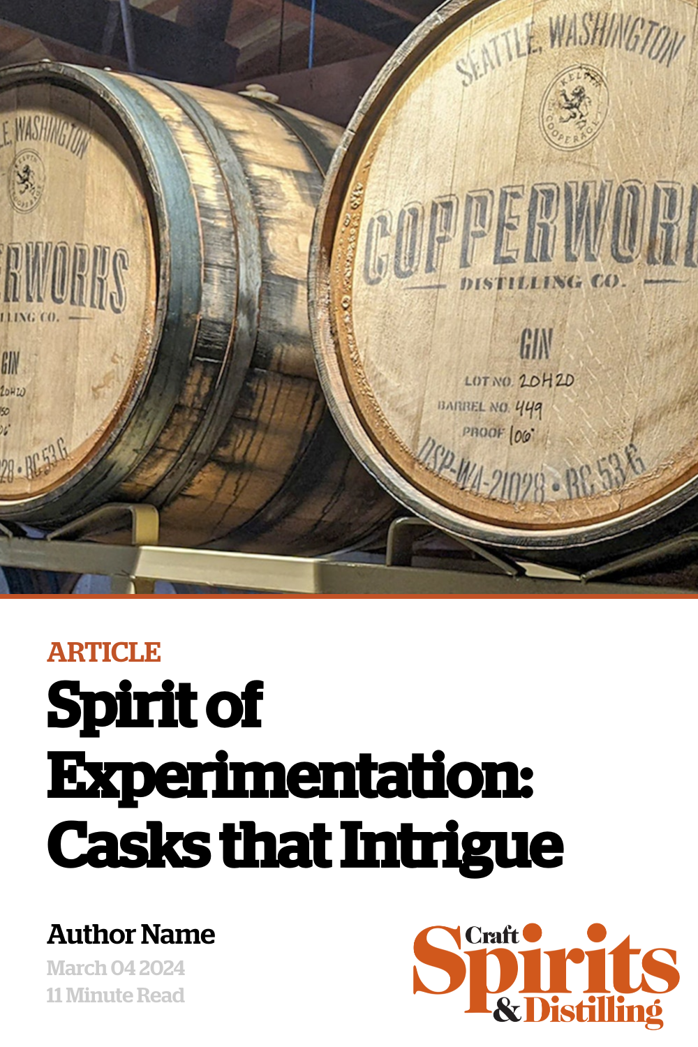 Spirit of Experimentation: Casks that Intrigue | Spirits & Distilling