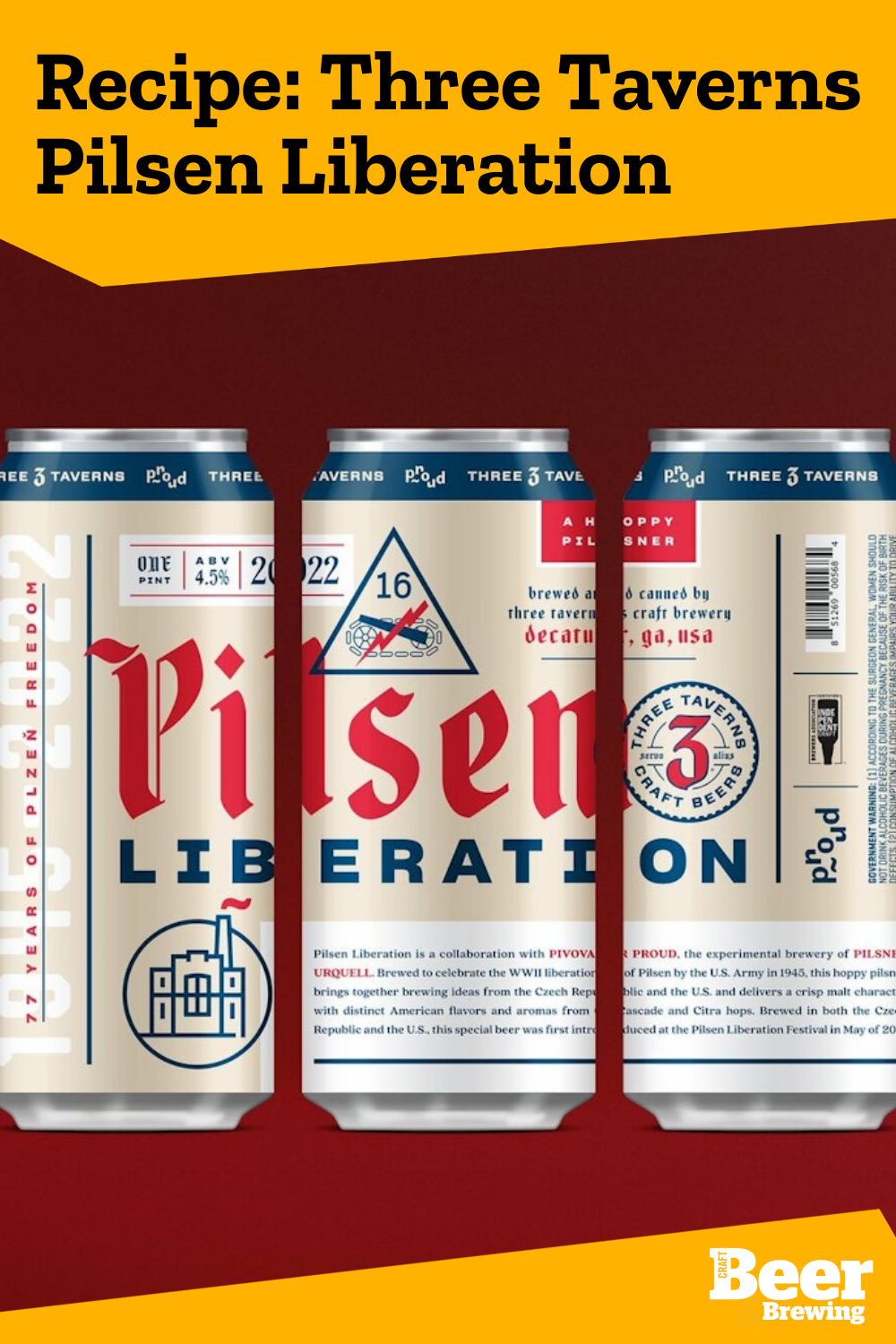 Recipe: Three Taverns Pilsen Liberation | Craft Beer & Brewing