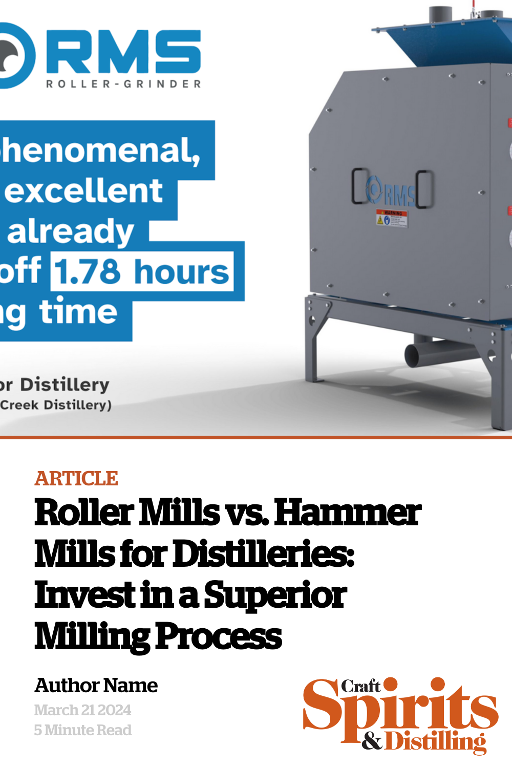 Roller Mills vs. Hammer Mills for Distilleries: Invest in a Superior ...