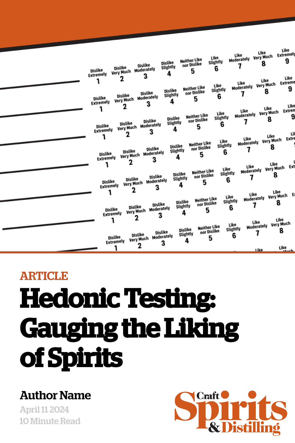 Hedonic Testing: Gauging the Liking of Spirits | Spirits & Distilling